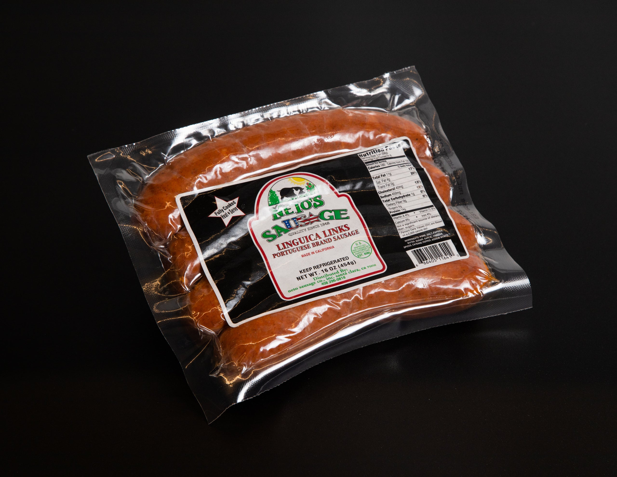 linguica sandwich size sausage | Neto Sausage / Santa Cruz Pasta Factory