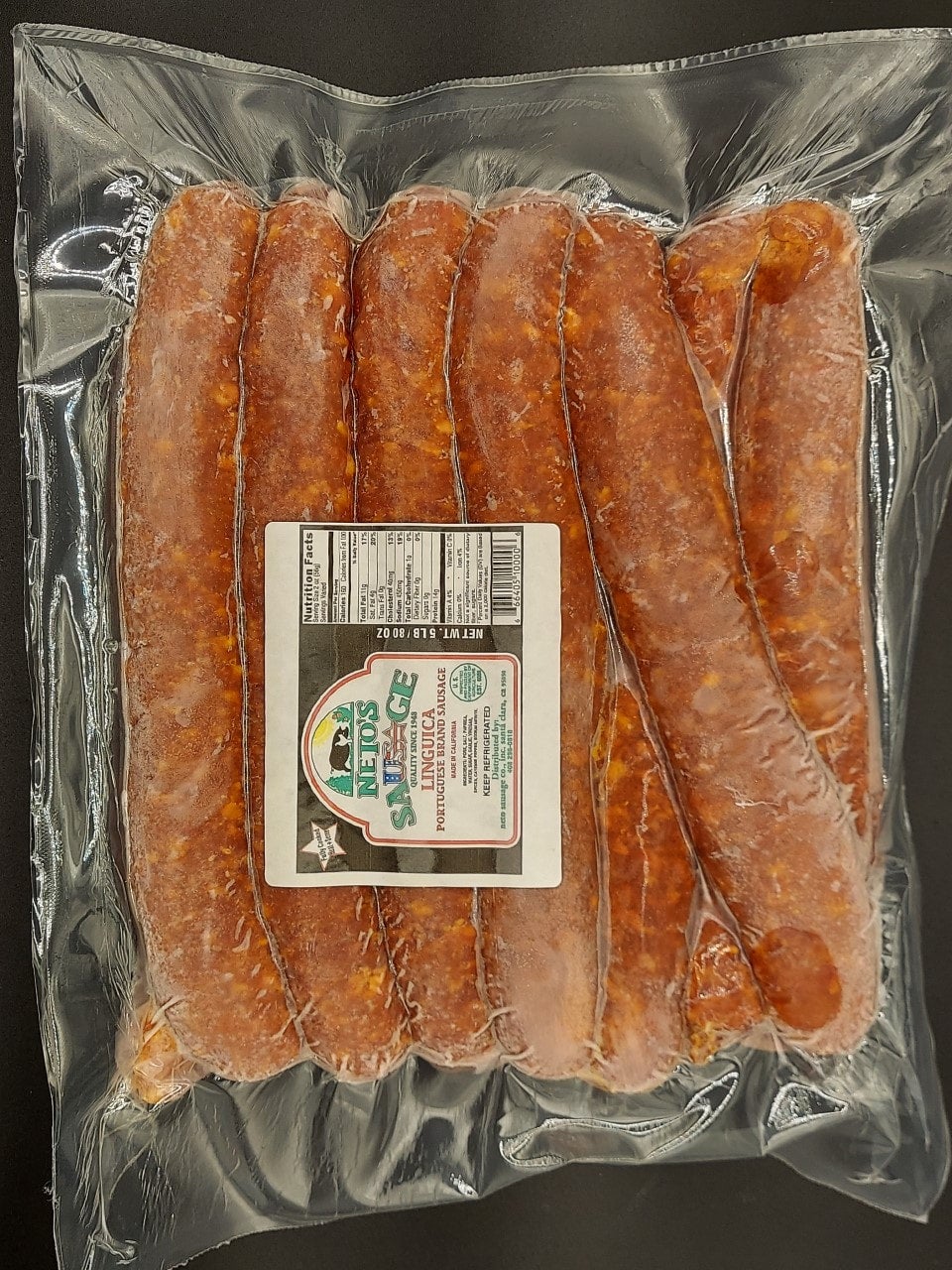 Linguica family pack | Neto Sausage / Santa Cruz Pasta Factory